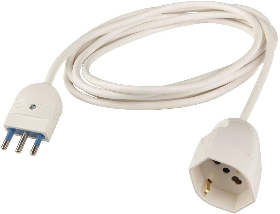 HELIO Prolunga Elettrica Spina 16A + Schuko/Bipresa Bianca – Ferramenta ...